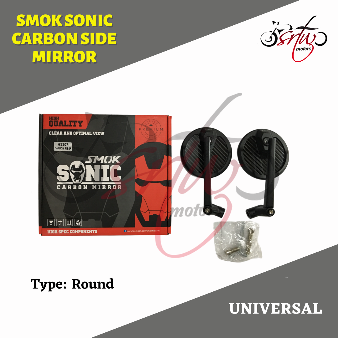 SRTW SMOK Sonic Carbon Side Mirror Universal | Lazada PH