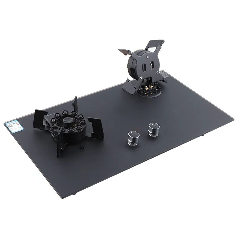 SoLoMan Flip Folding Double Burner Stainless Steel Gas Cooker Desktop ...