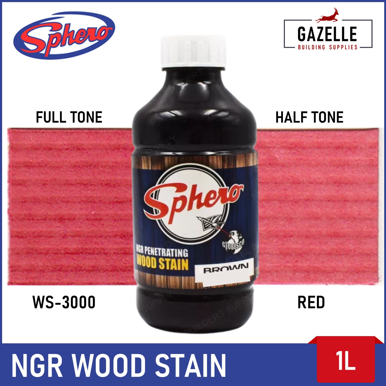Sphero NGR Penetrating Wood Stain For Wood Surfaces Maple / Black ...