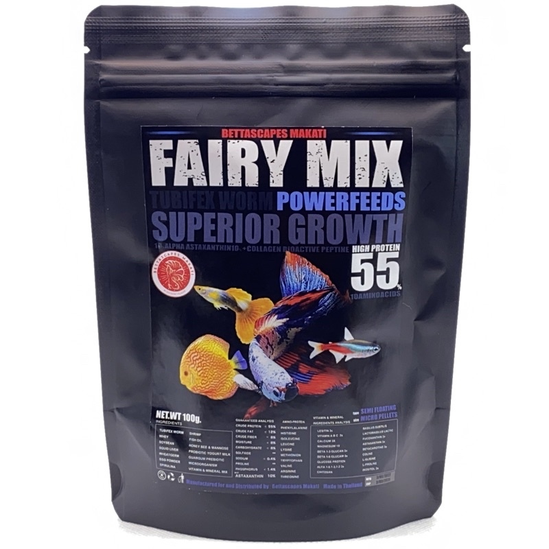 FAIRY MIX Fish feeds micro pellets fish food Betta Guppy Tetra Discus ...