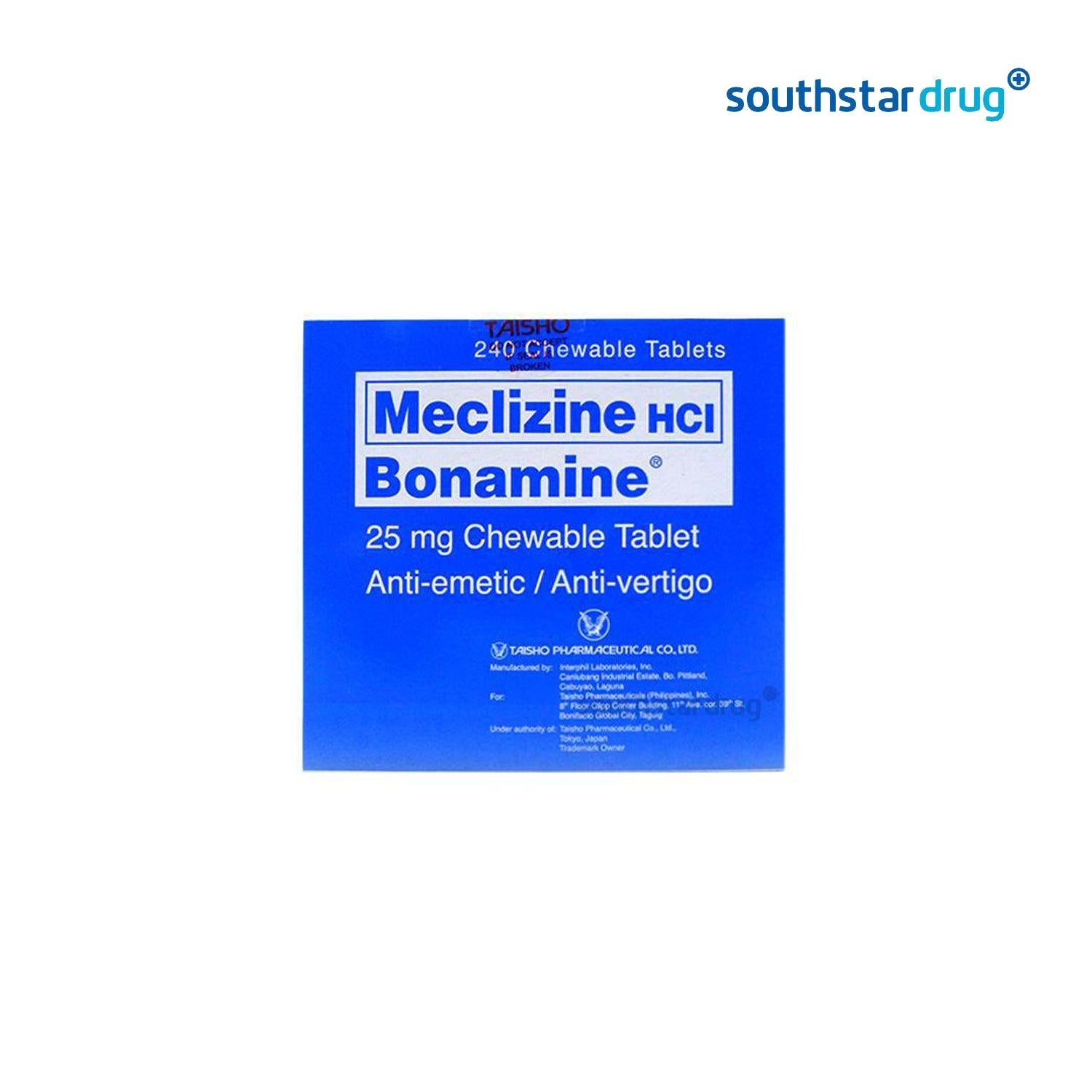 Bonamine 25 mg Chewable Tablet 20s | Lazada PH