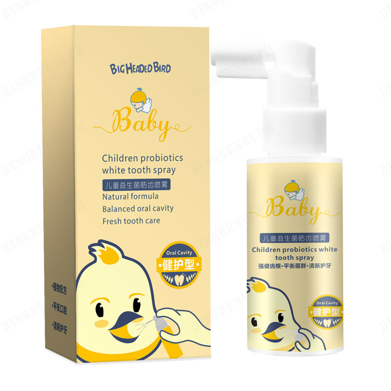 Children's oral anti-cavity probiotic fruit flavor cleaning spray ...