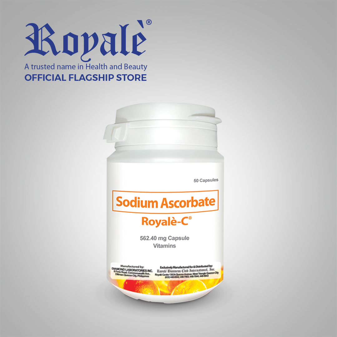 Royale-C Sodium Ascorbate (50 capsules) | Lazada PH