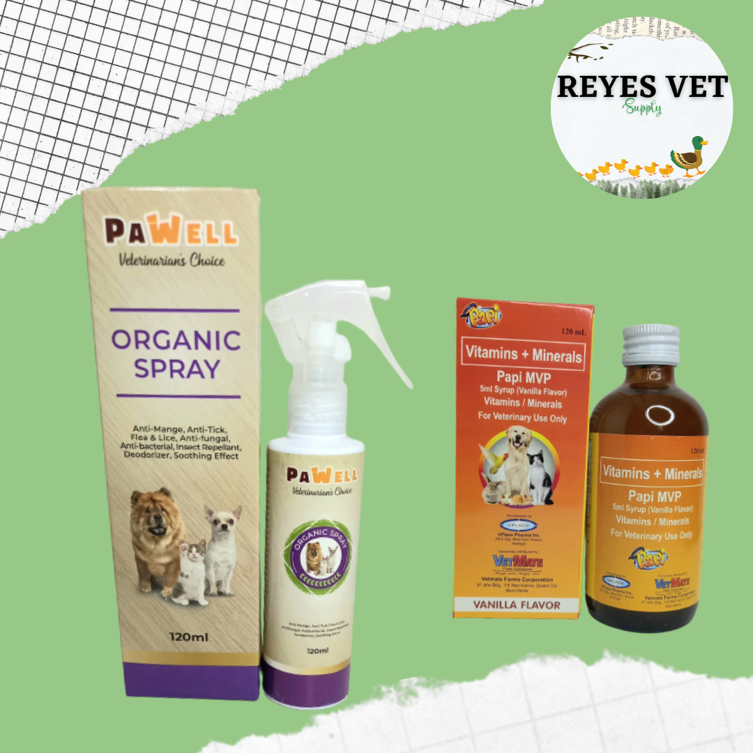 [VET SUPPORT] Set-C Papi Mvp 120ml with Pawell Organic Spray 120ml ...