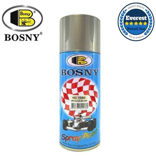 Bosny Metallic Spray Paint Silver (No. 1580) | Lazada PH