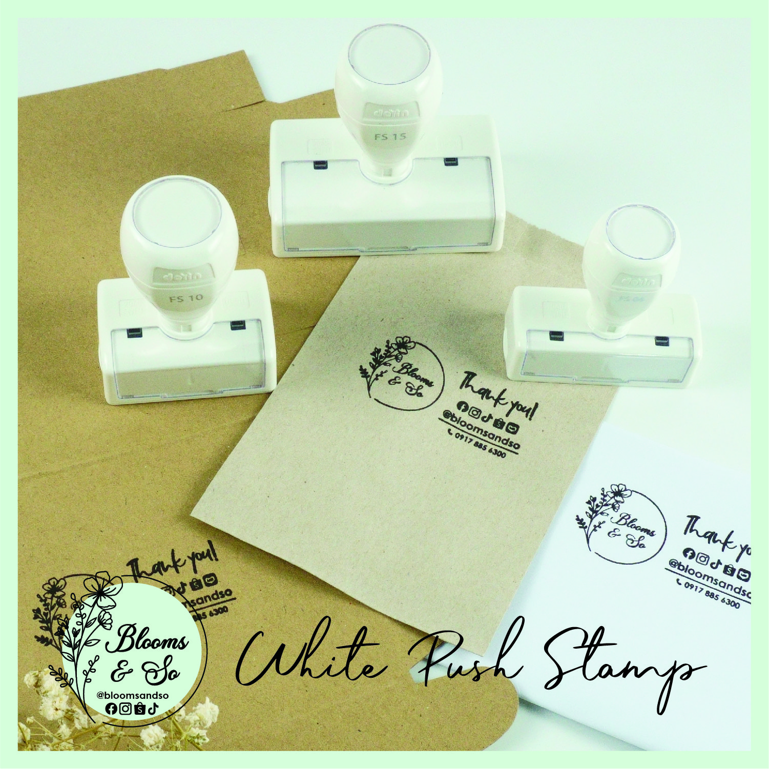Personalized White Push Stamp | Lazada PH