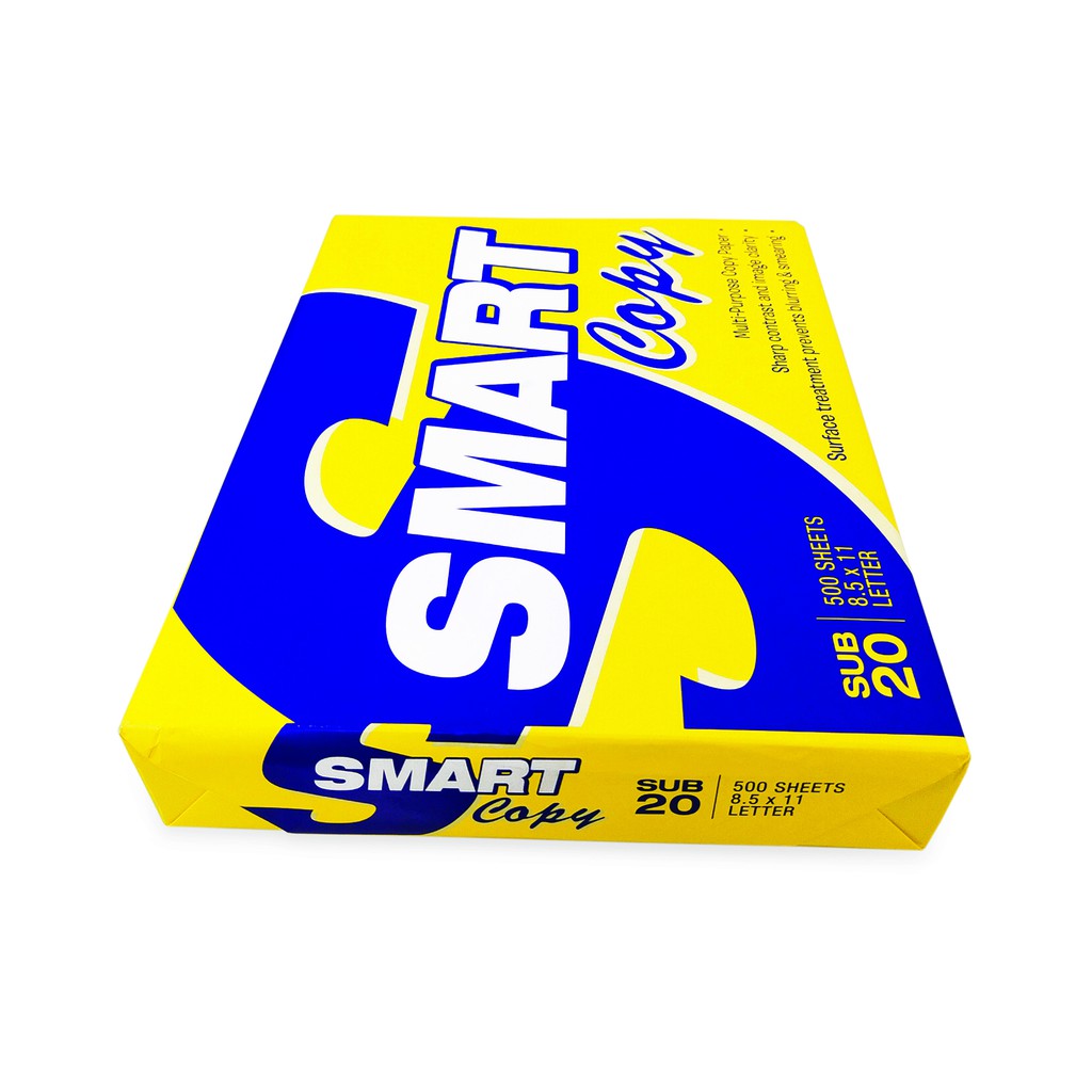 Smart Copy Bond Paper Sub 20 500 sheets (Short, Long, A4 sizes) | Lazada PH