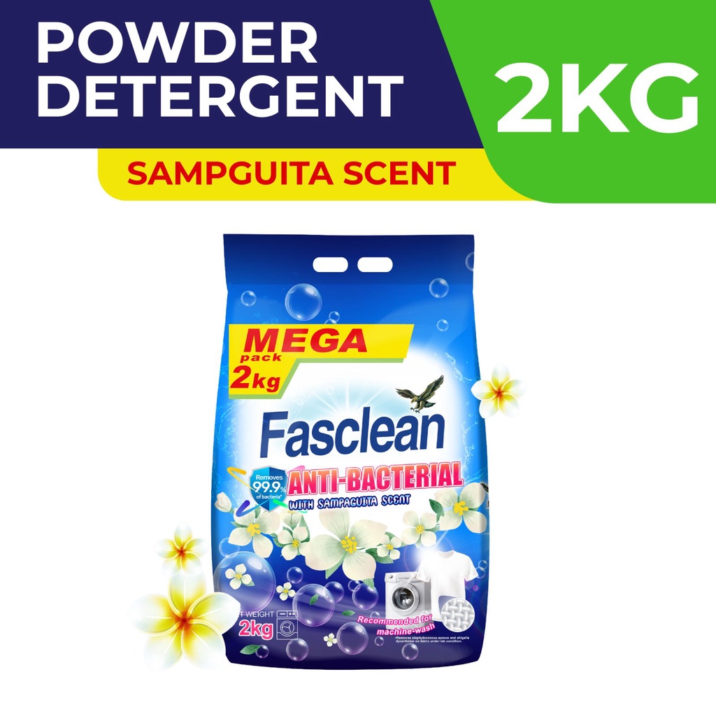 FasClean Laundry Powder Detergent Mega Pack 2KG | Lazada PH