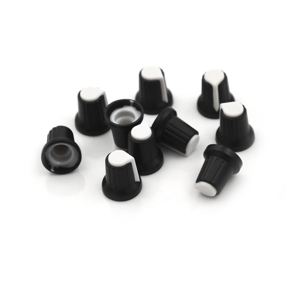 LngBo 10Pcs 15mmx17mm Potentiometer Shaft Control Rotary Knob Cap ...