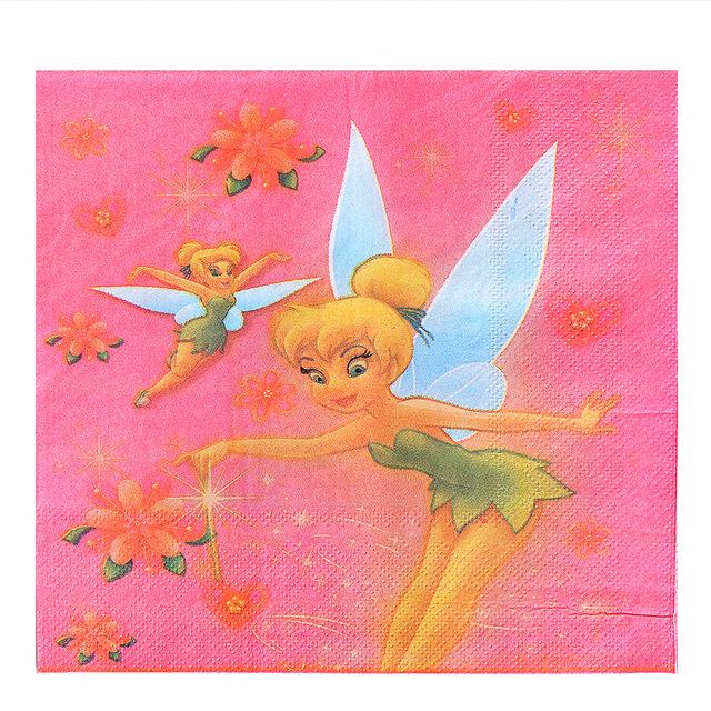 Tinker Bell Elf Princess Theme Girls Disposable Paper Plates Cups ...