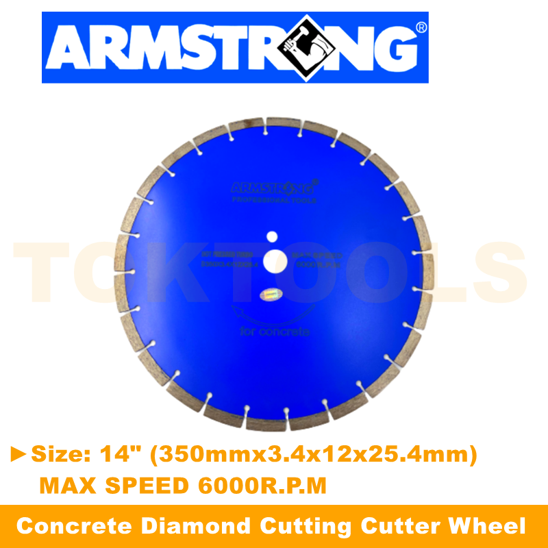 ARMSTRONG Concrete Diamond Cutting Disc 7" , 14" Cutter Wheel Blade ...