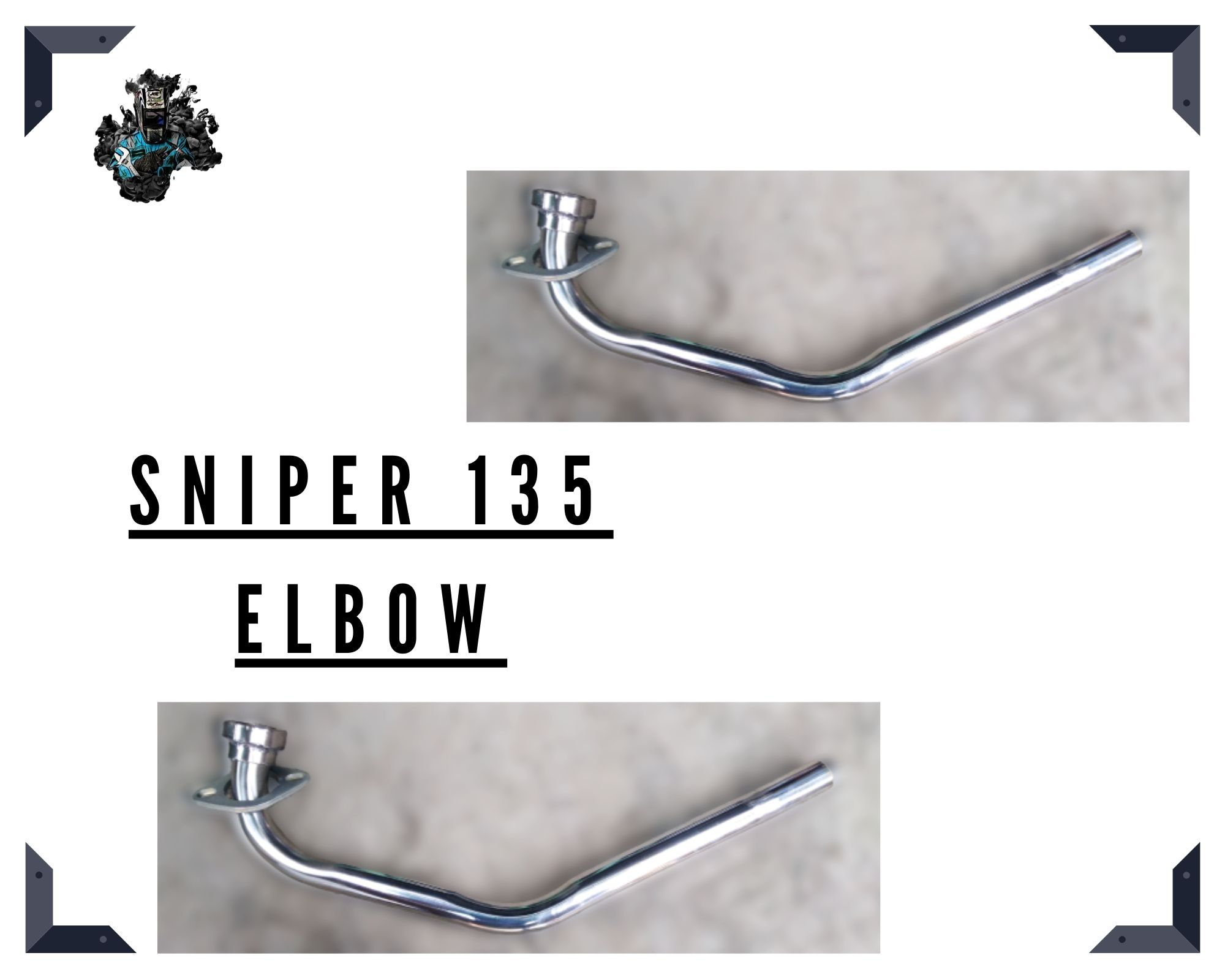 Sniper 135 MX Stainless Elbow for Stock Pipe (NOT FIT FOR SNIPER 135 ...