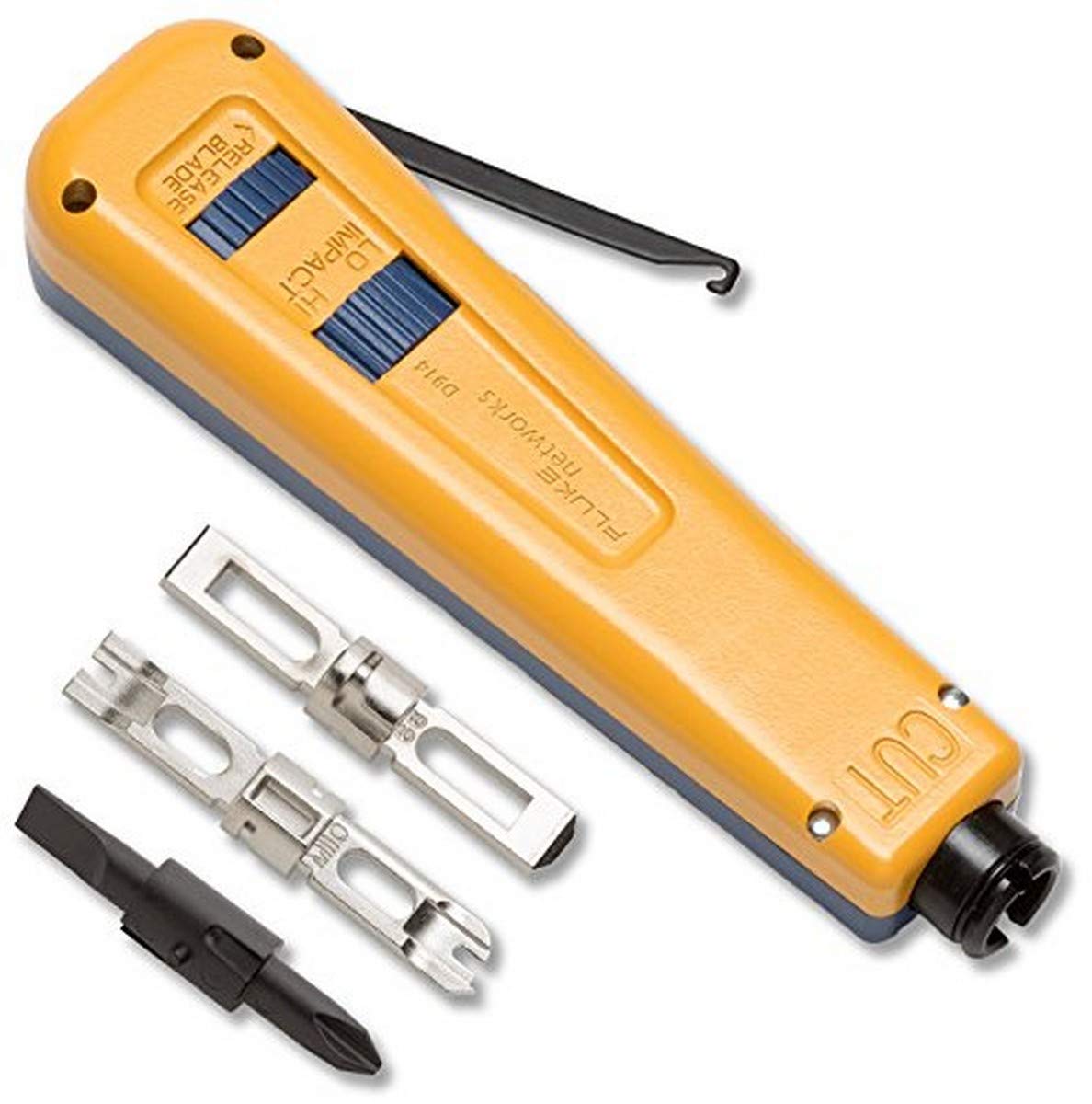 Fluke Networks D914 Spring-Loaded Impact Tool with 66 & 110 EverSharp ...