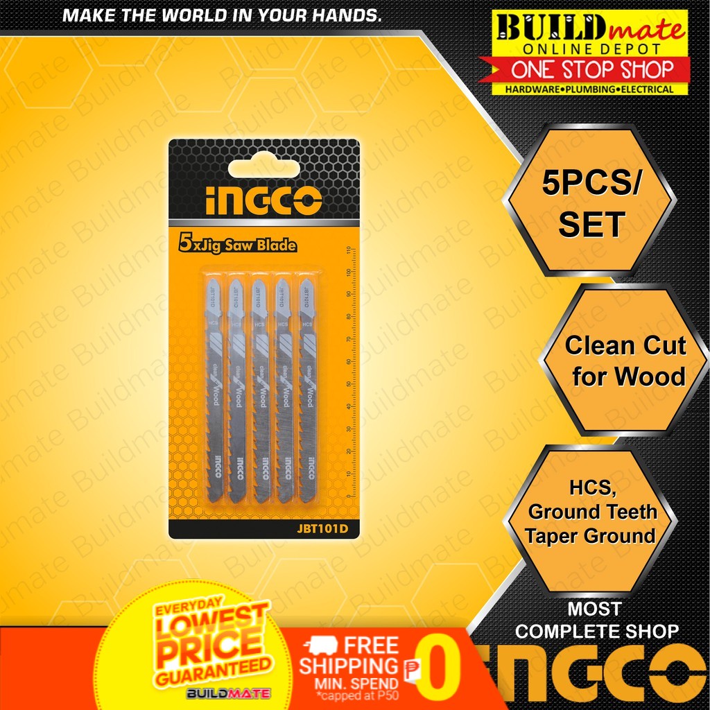 INGCO Jigsaw Blade CLEAN CUT WOOD 5PCS/SET JBT101D •BUILDMATE• IHT ...