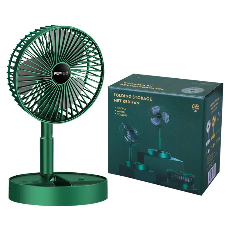 Portable Base Fan -Foldable Vertical Silent Fan Desk Fan, Wireless Use ...