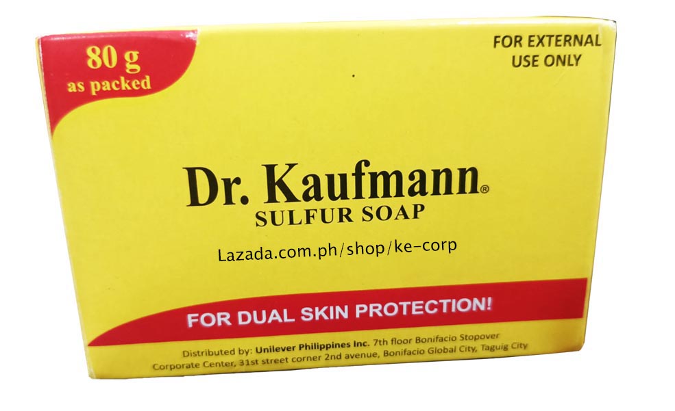Dr. Kaufmann Sulfur Soap 80g as packed made in the Philippines | Lazada PH