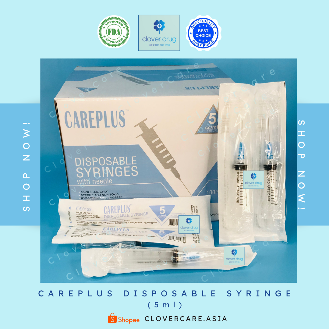 CAREPLUS Syringe w/Needle (Box) | Lazada PH