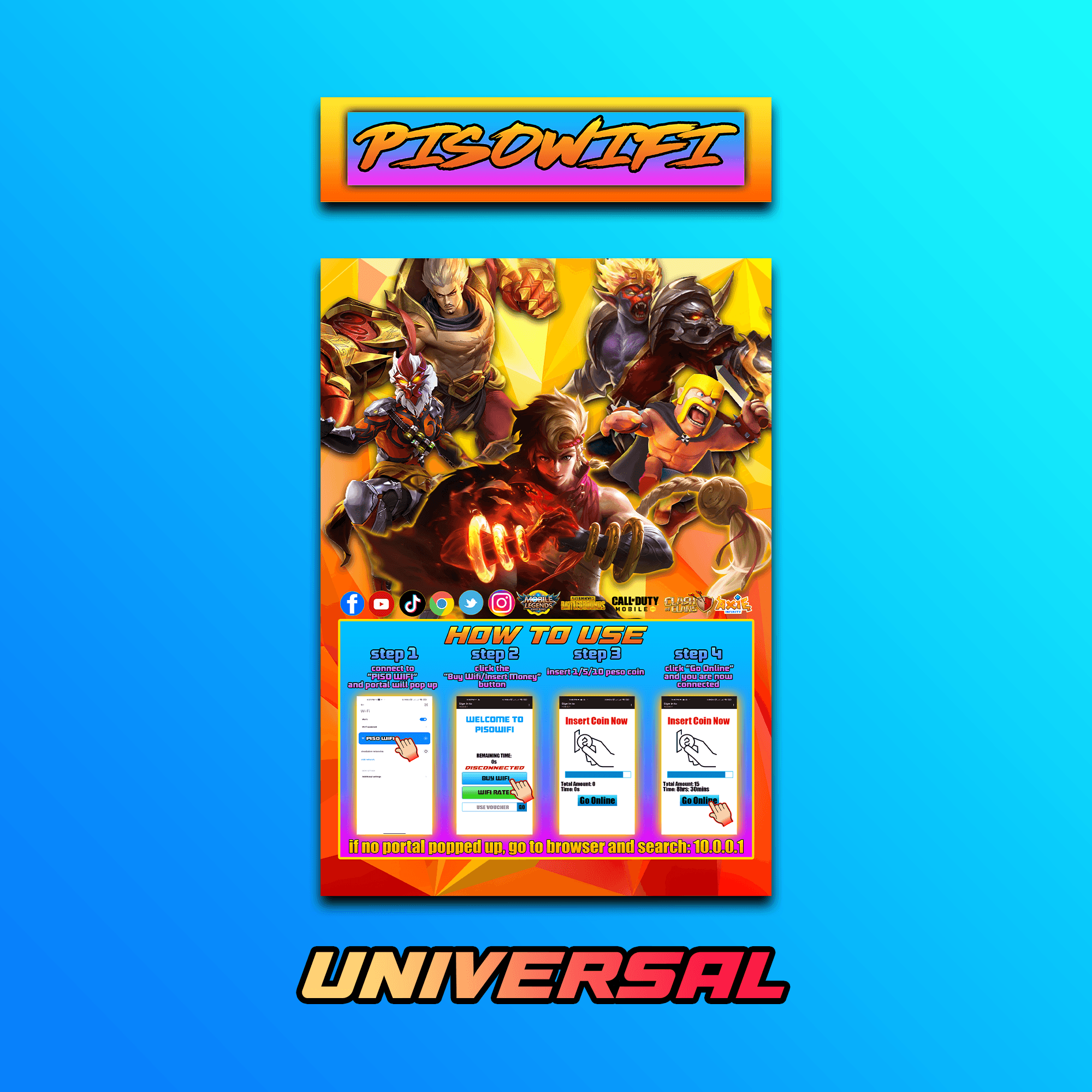 LAMINATED PISO WIFI STICKERS 100% WATER PROOF | Lazada PH