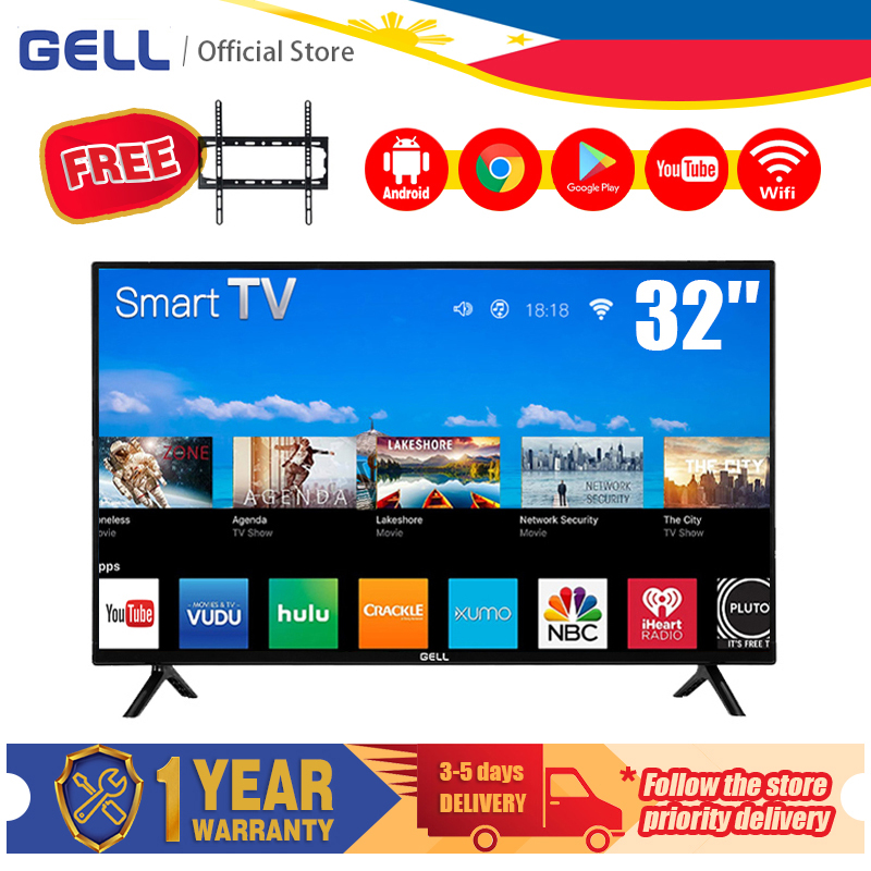 GELL smart tv 32 inches on sale android led tv flat on sale screen tv ...