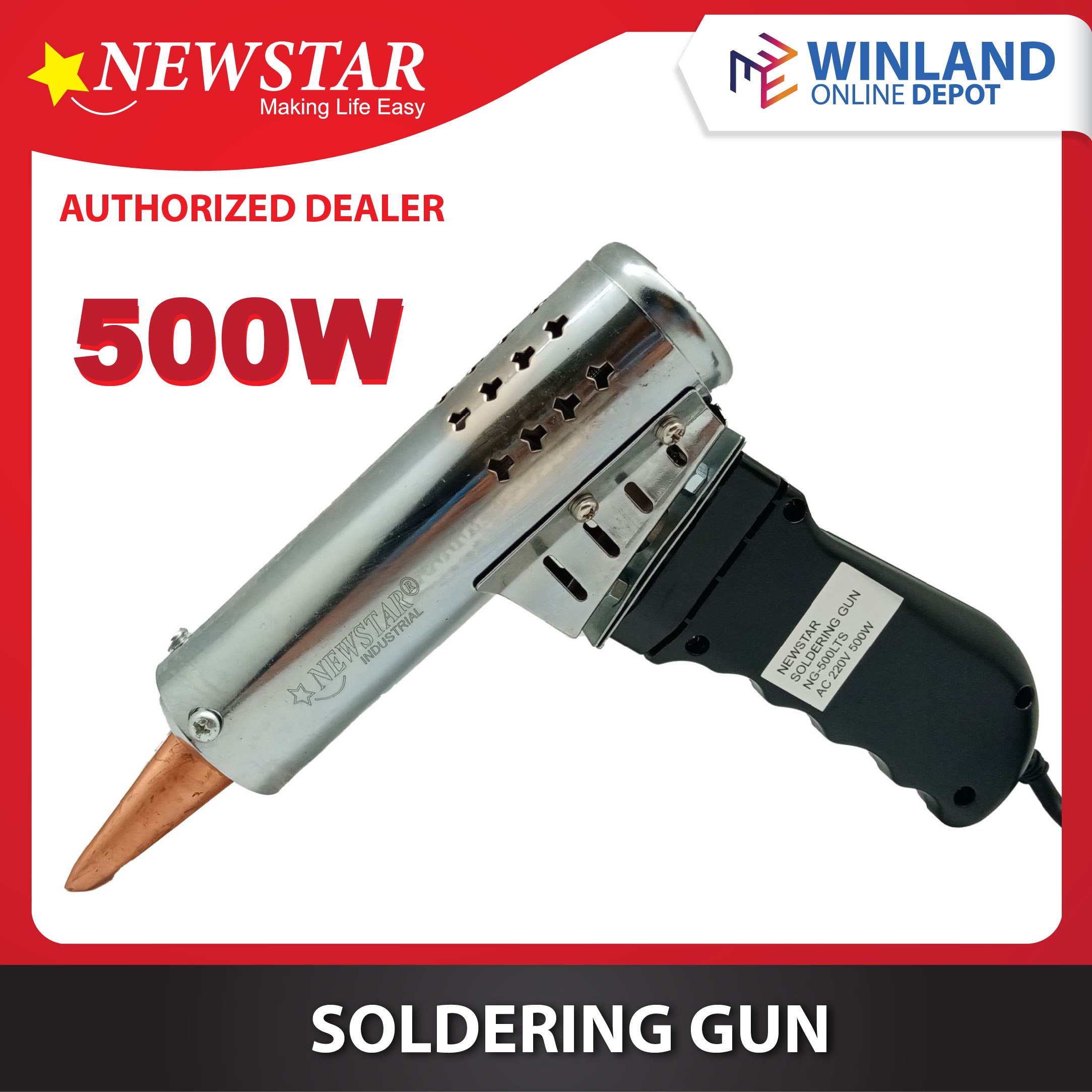 NEWSTAR by Winland Mega Power Soldering Iron Soldering Gun 500W for ...