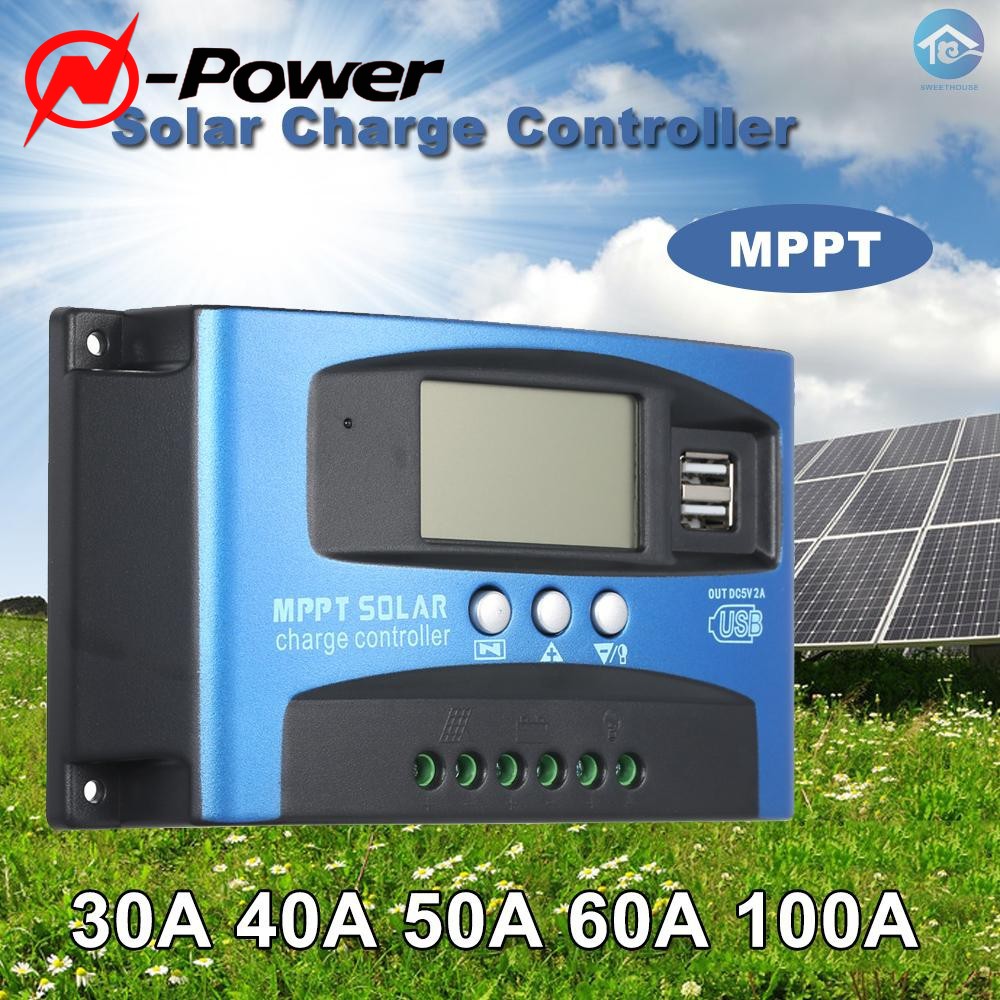 [In Stock] N-Power Solar Charge Controller Dual USB LCD Display Auto ...