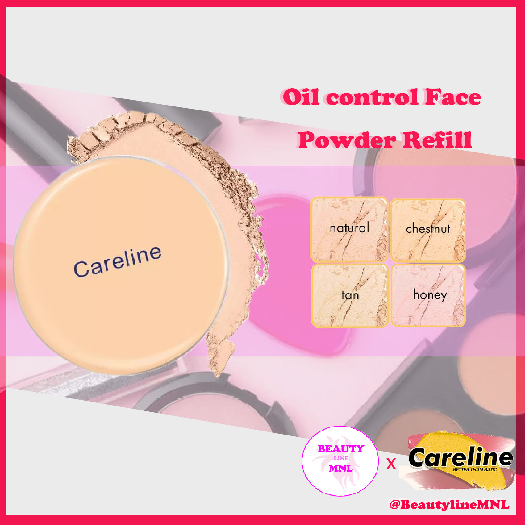 CARELINE Oil control Face Powder Refill With Vitamin E | Lazada PH