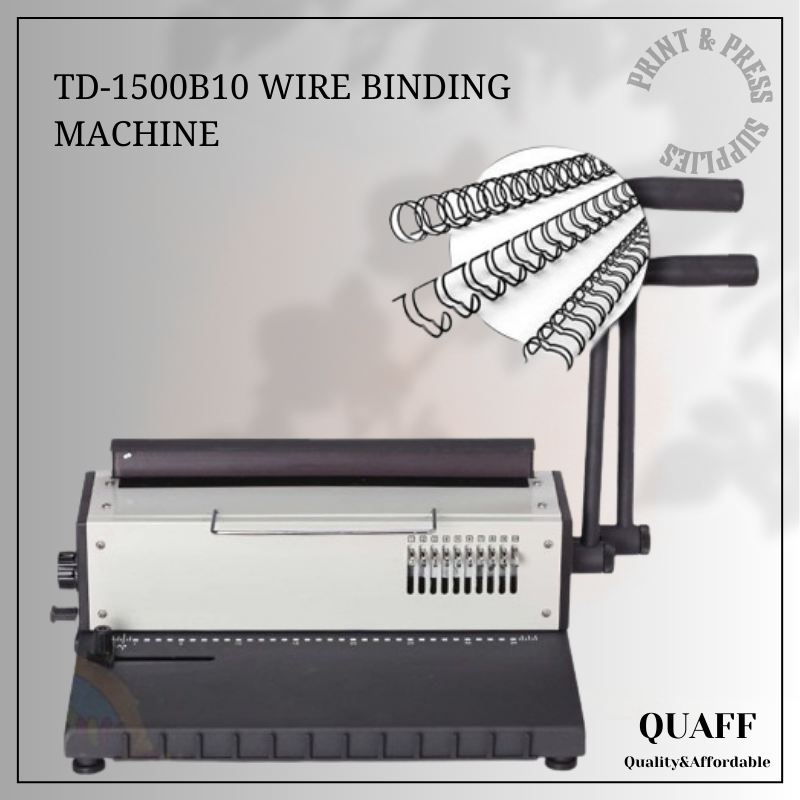 【PP Supplies】Wire Binding Machine A4 size (TD-1500B10) QUAFF | Lazada PH