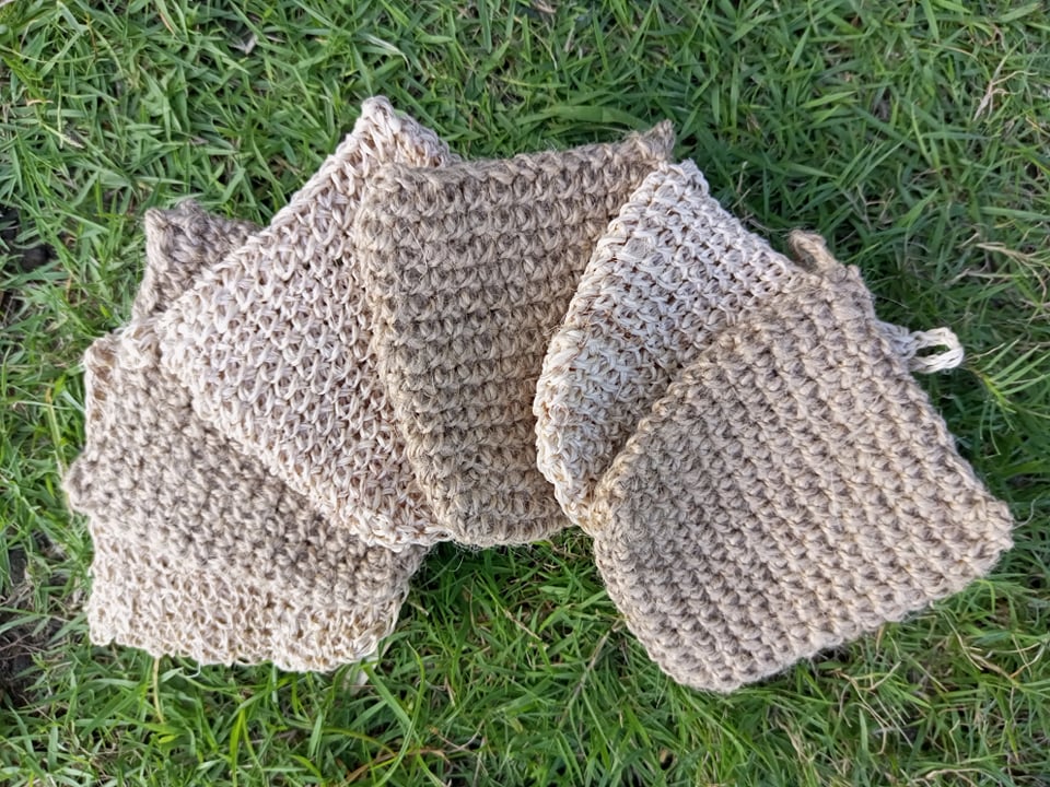 Abaca Jute Dishwashing Scrub Body Scrub Scrubbies dish sponge | Lazada PH