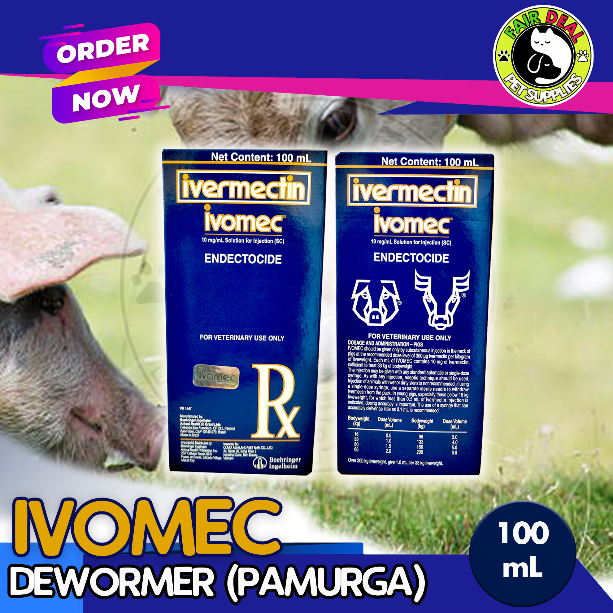 IVOMEC ENDECTOCIDE (100 ml) | Lazada PH