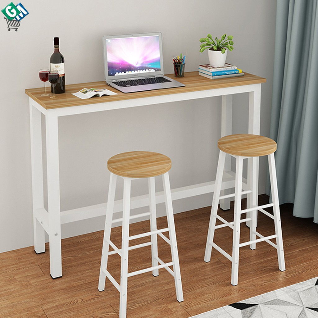 Mini Bar Table and Chairs Set 1 pc Bar Table and 2 pcs Bar Stool Bar ...