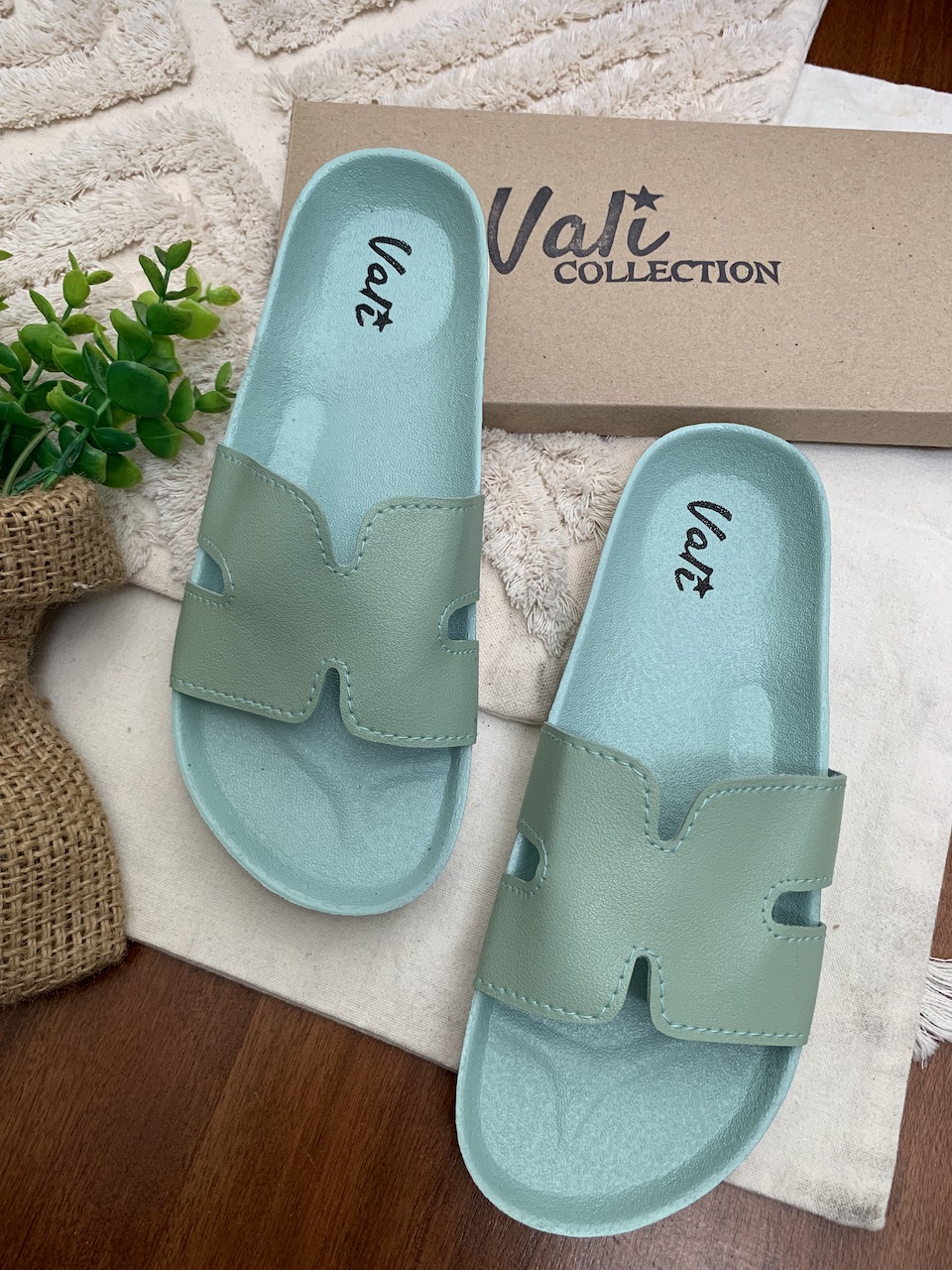 Simple Classy Slides Leather (Star) | Lazada PH