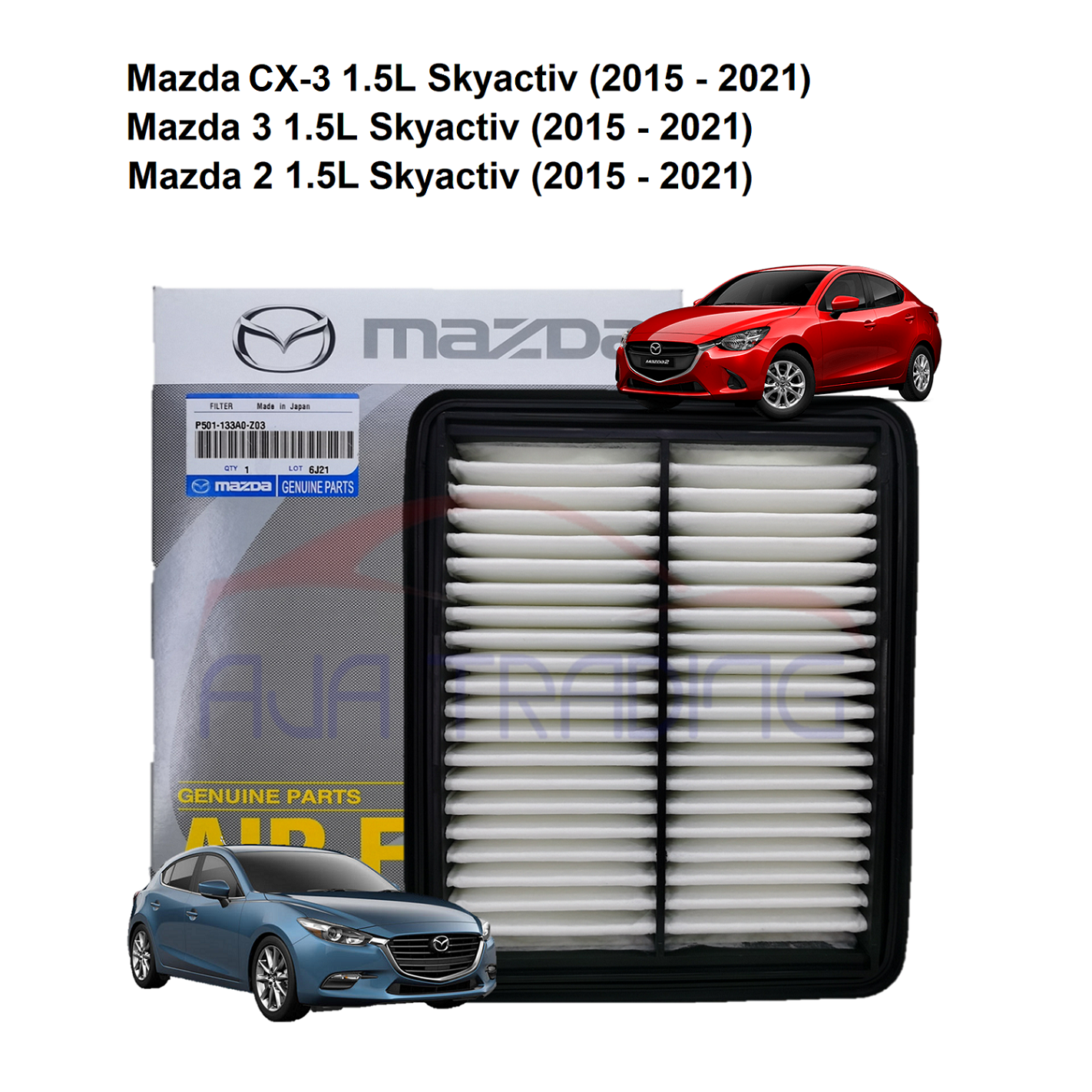 Air Filter for Mazda 2 1.5 Skyactiv (2015 - 2021), Mazda 3 1.5L ...