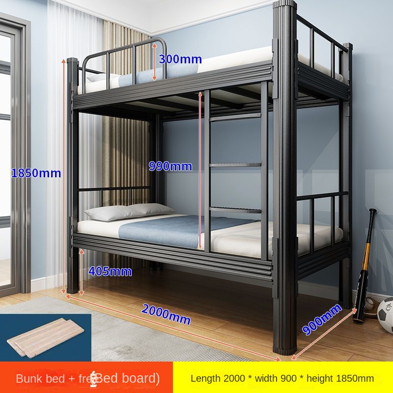 Sunline Thickened Steel Double Decker Bed Frame Iron Double Deck Bed Heavy Duty Loft Bed Bunk ...