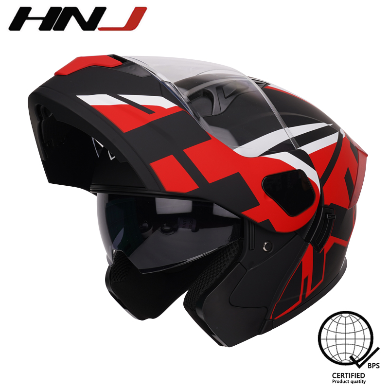 HNJ 937-1 Modular Helmet Motorcycles Full Face Modular Helmet With Dual ...