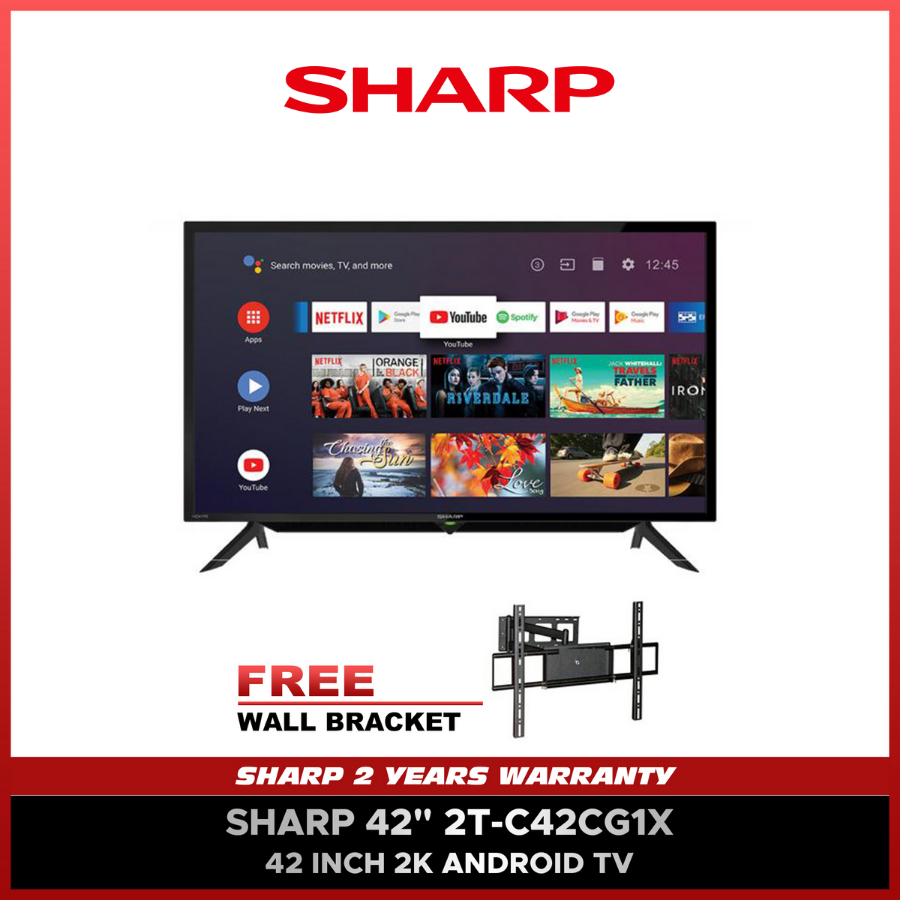 Sharp 42” Android TV 2T-C42CG1X Full HD | Lazada PH