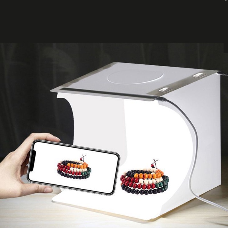 1/2 LED Mini Photo Studio Light Box LED Lights Room Photography Folding ...