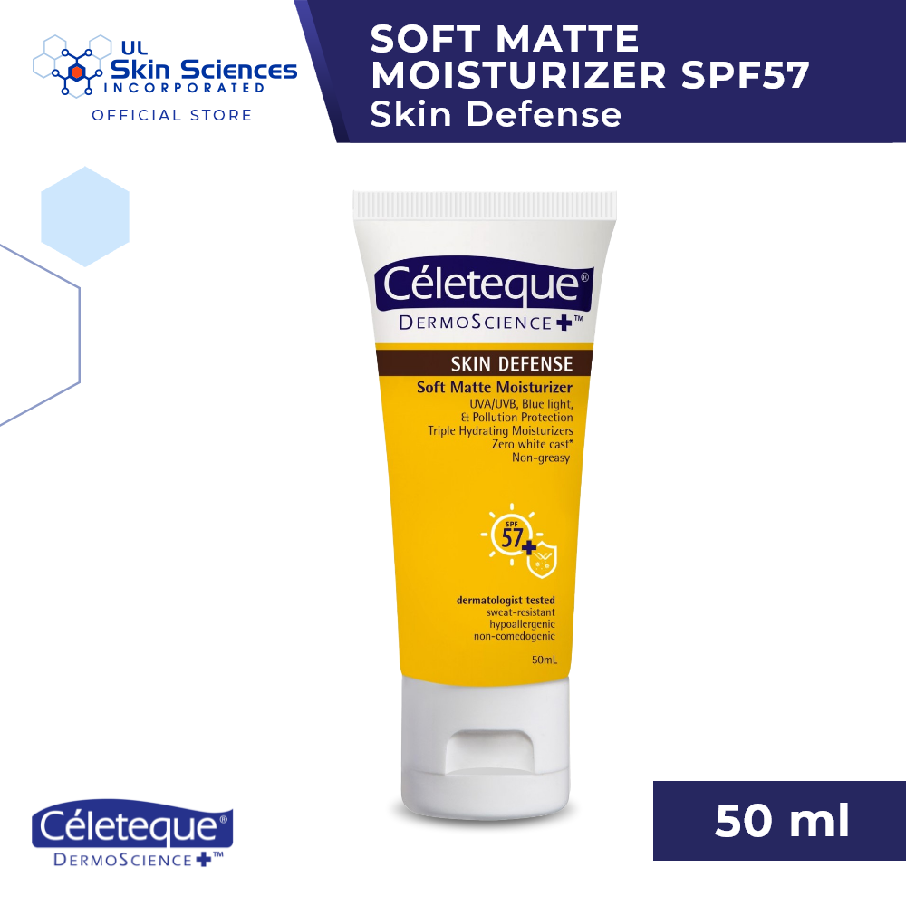 NEW Céleteque Skin Defense Soft Matte Moisturizer SPF57 UVA/UVB ...