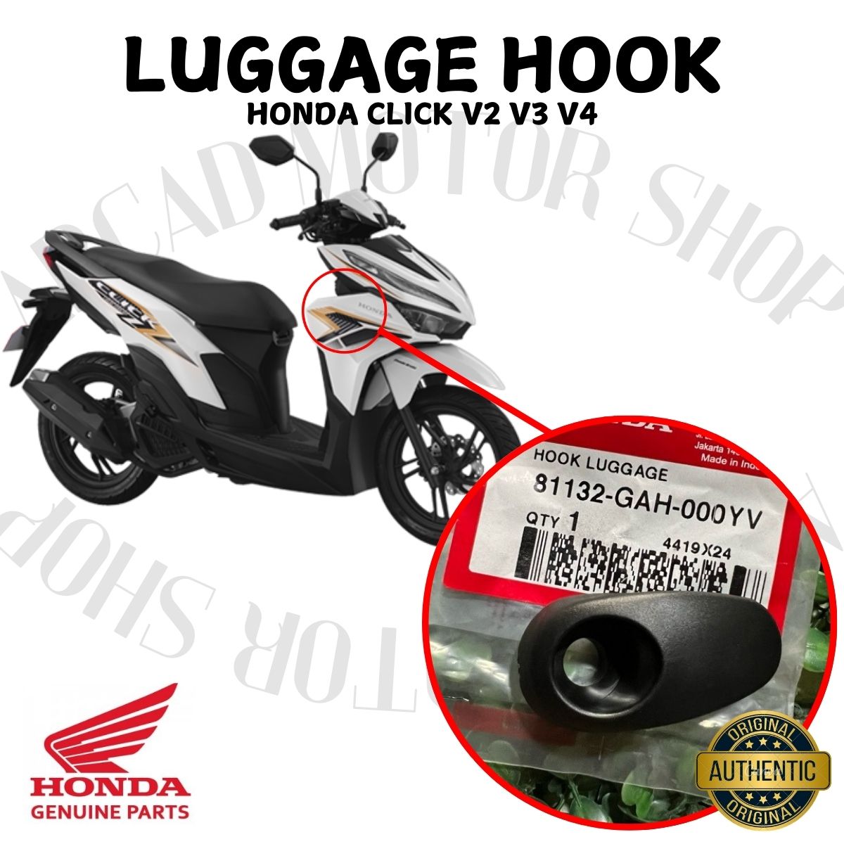 HONDA CLICK LUGGAGE HOOK V2 V3 | Lazada PH