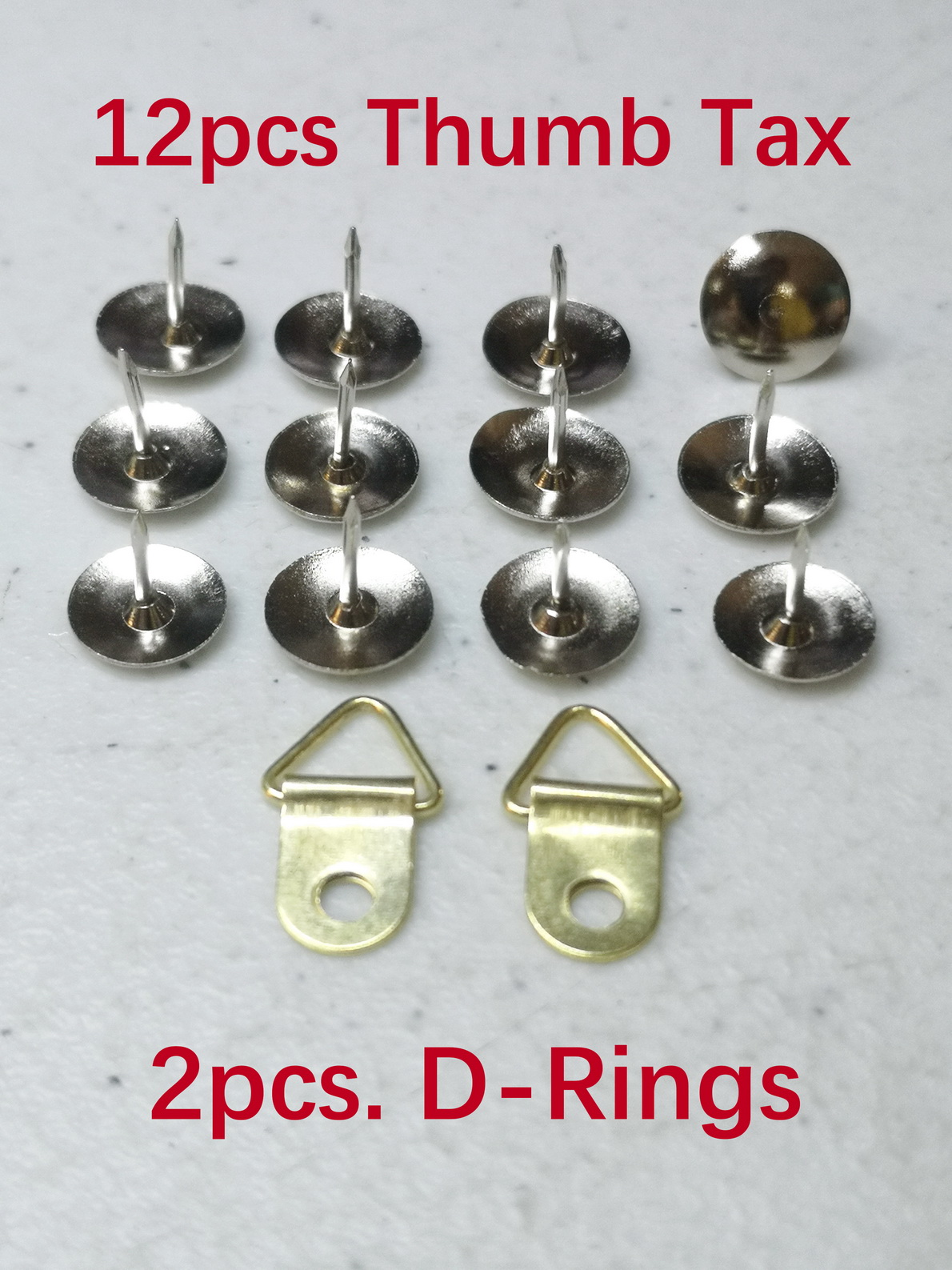 DW Push Pin Thumb Tacks and D-Rings for wall art frame art work project ...