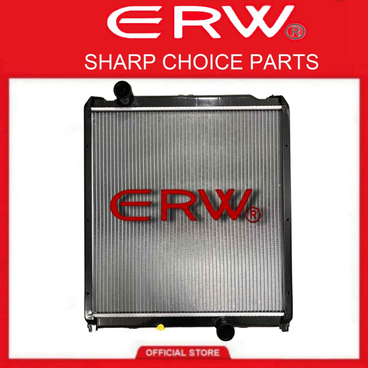 RADIATOR FOR FUSO CANTER 93-98 4D33 4D34 4D35 MANUAL 2 ROWS PLASTIC ...