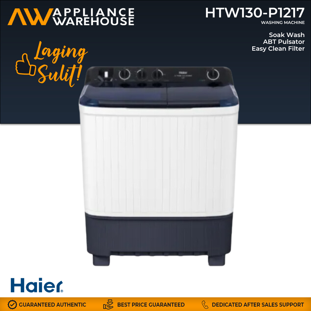 [NEW] Haier HTW130-P1217 13 kg Soak Wash Twin Tub Washing Machine with ...