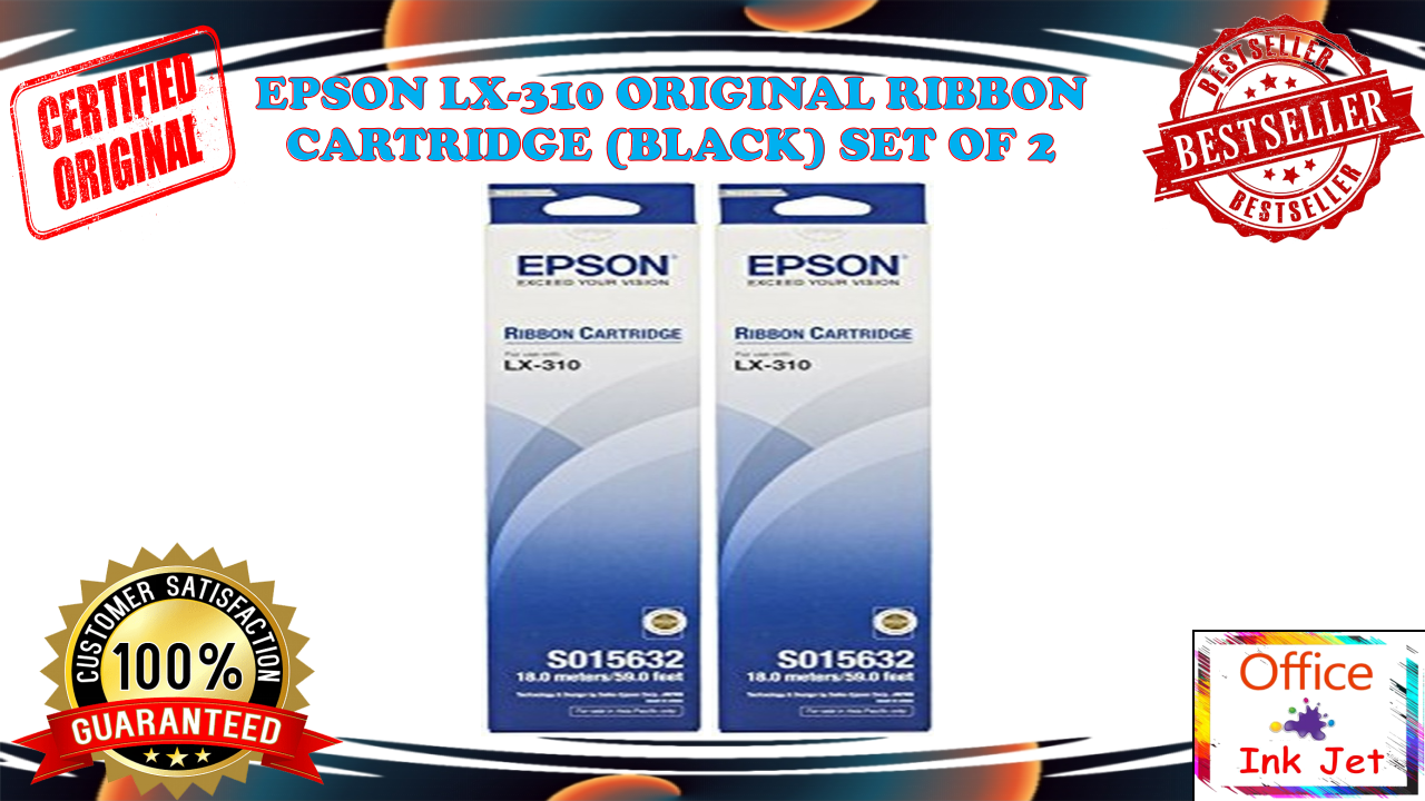 EPSON S015632 ORIGINAL RIBBON CARTRIDGE (BLACK) FOR EPSON LX-310 ...