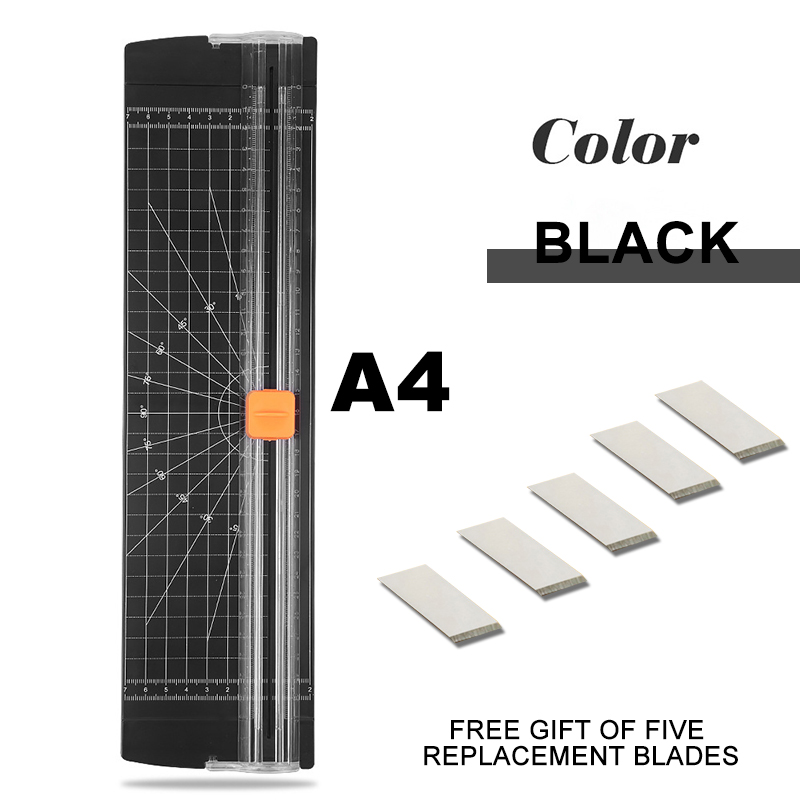 Hightune Portable Paper Trimmer with 5 Free Blade Plastic Paper Cutter ...