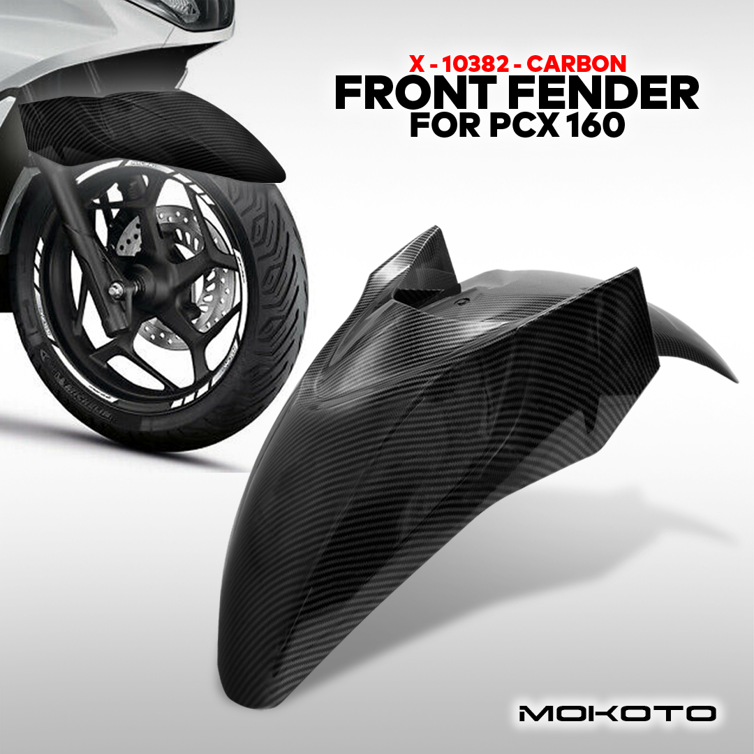 MOKOTO PCX 160 FRONT FENDER CARBON X-10382 / FORGED CARBON X-10383 ...