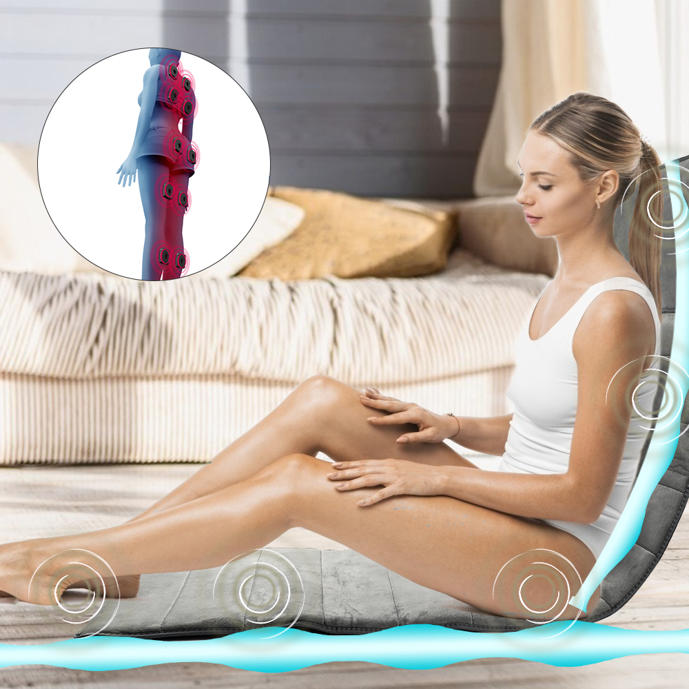 Hailicare Cervical Massager Pad ไฟฟ้าความร้อน Vibrating Back Massager เก้าอี้โฮมออฟฟิศคอเอวกลับ ...