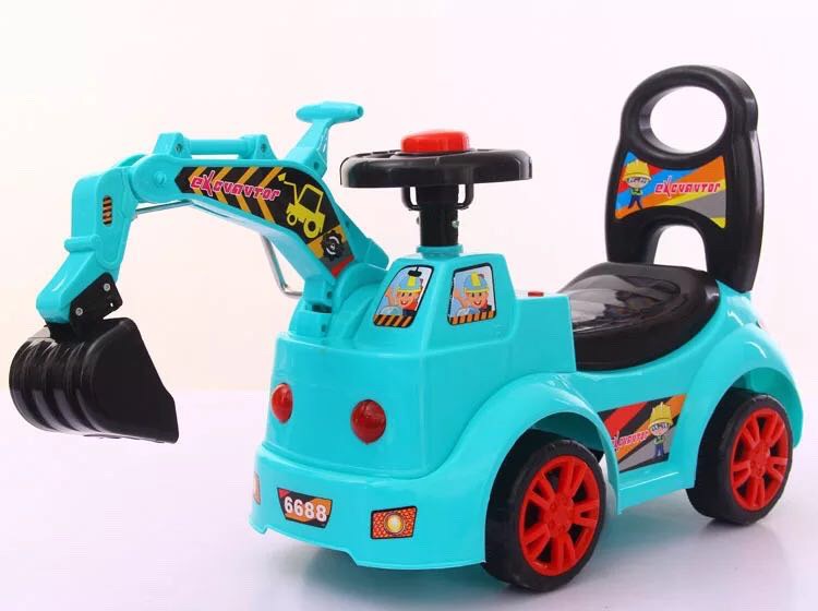 mini foot tof foot excavator manual ride on for toddler | Lazada PH