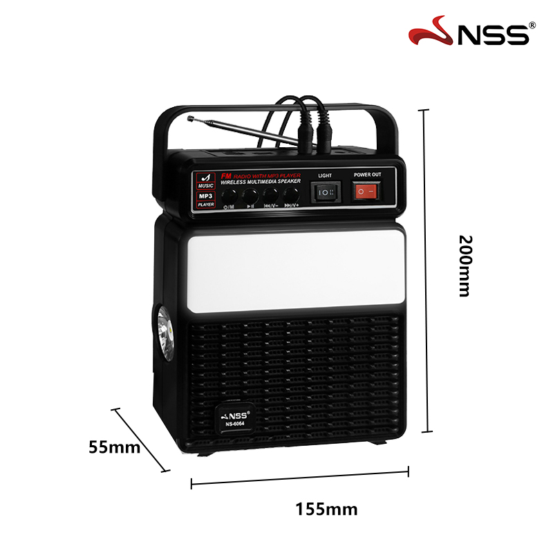 NSS Solar Radio AM/FM/SW Multifunction HI-FI Rechargeable Bluetooth ...
