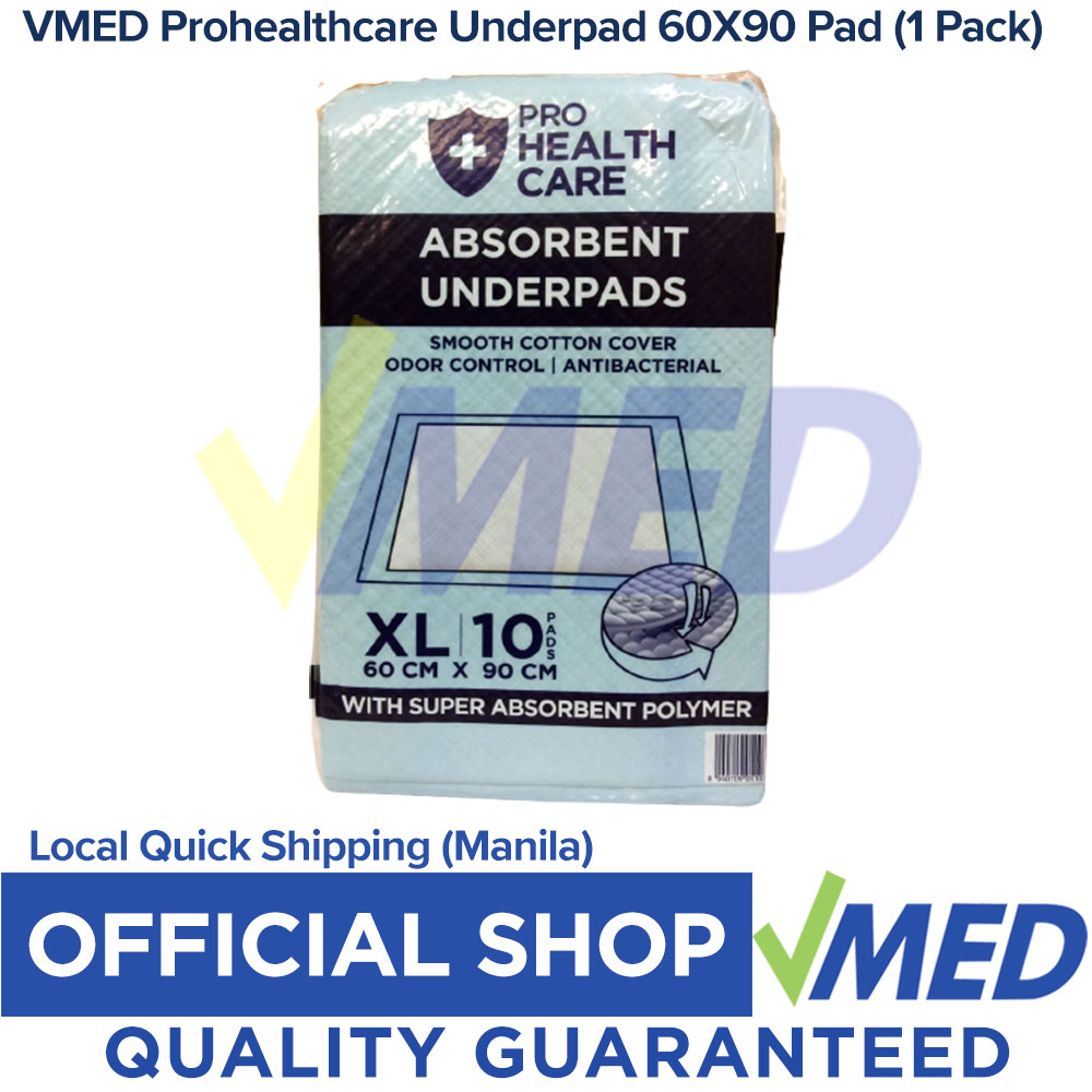 VMED Prohealthcare Underpad 60X90 Pad (1 Pack) | Lazada PH