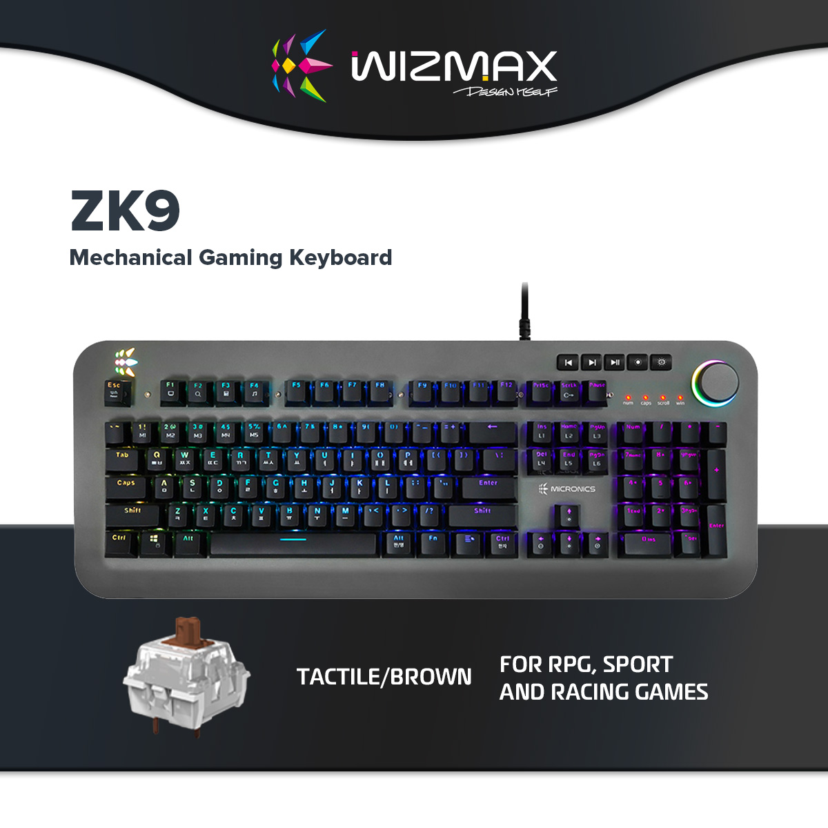 Manic ZK9 Gaming Mechanical Keyboard | Lazada PH