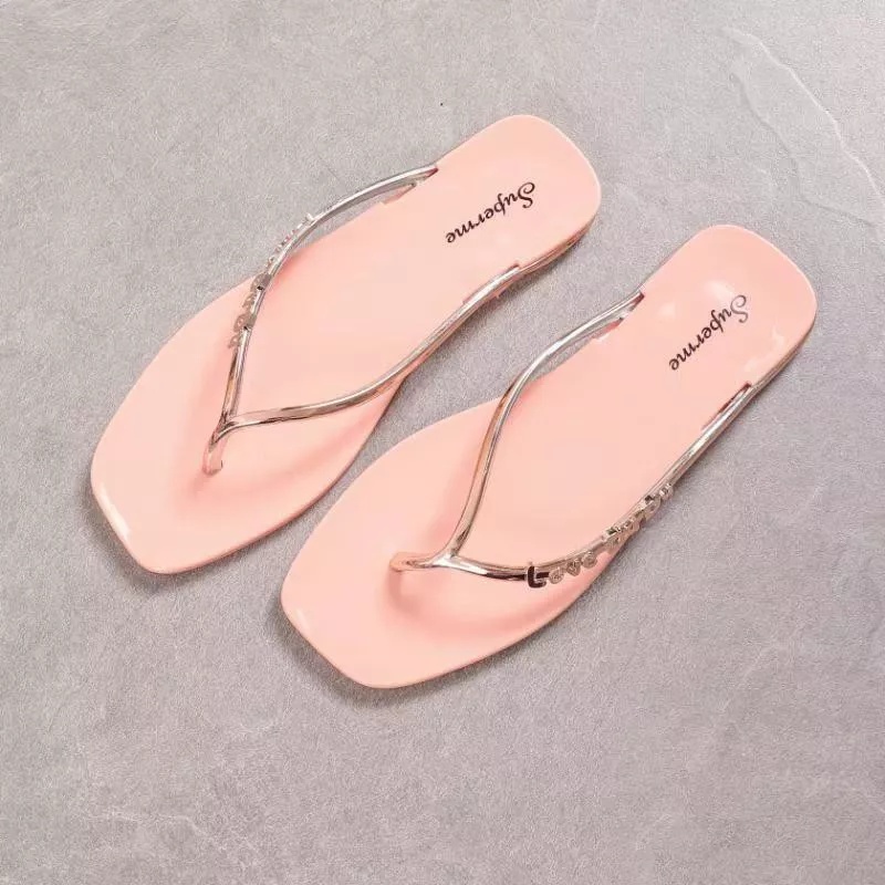 Glossy Design Flat Sandals for Women#223-4 | Lazada PH